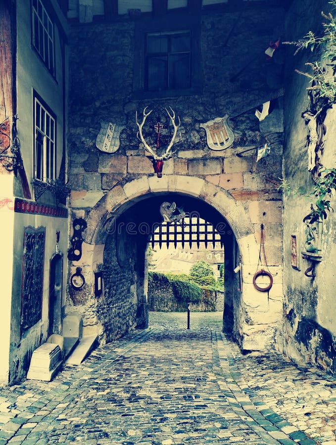 Medieval gate editorial photo. Image of aged, citadel - 86229036