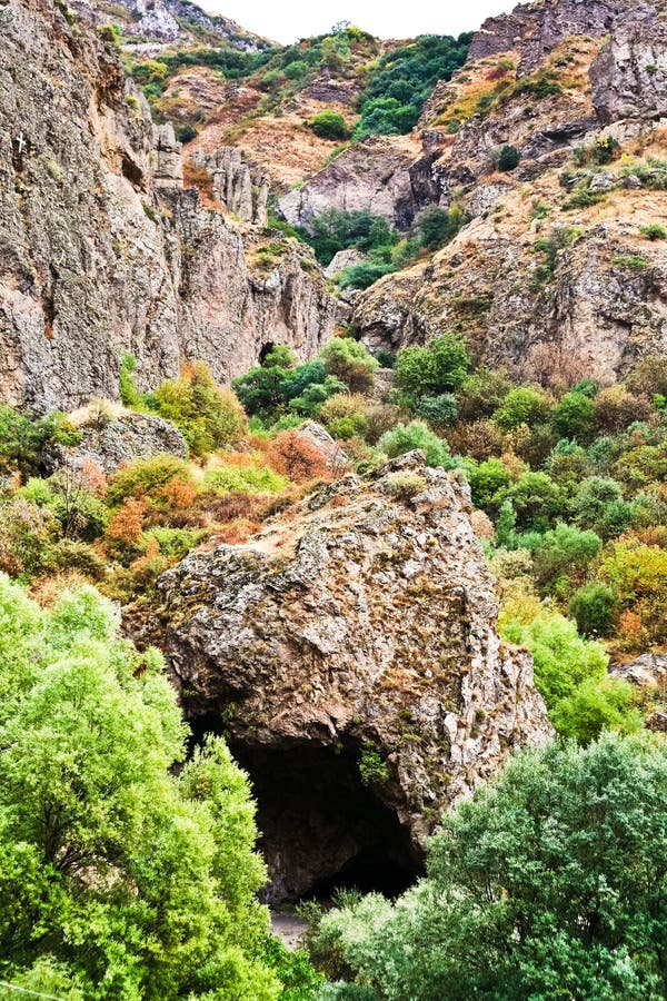 Medieval Geghard Monastery in Armenia Stock Image - Image of gorge ...