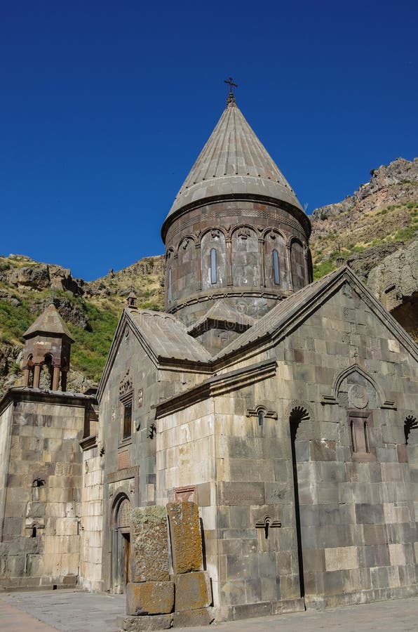 Medieval Geghard Monastery Complex, Armenia Stock Photo - Image of ...