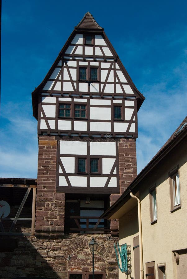 Medieval German House in Stuttgart Stock Photo - Image of baden ...