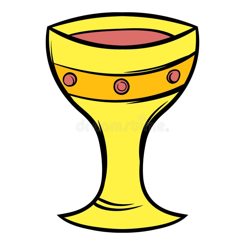 Medieval Gold Cup Icon Cartoon Stock Vector - Illustration of crazy ...
