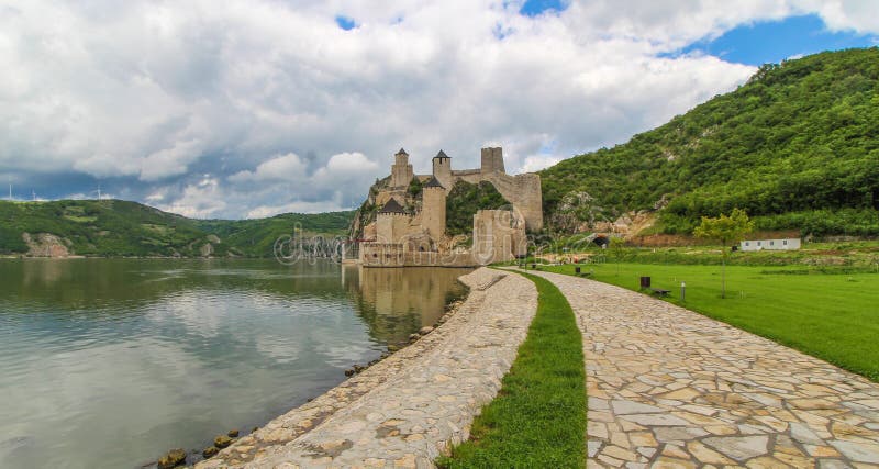 Golubac Fortress Golubacka Trvdjava, Or Goluback Grad Taken During A ...