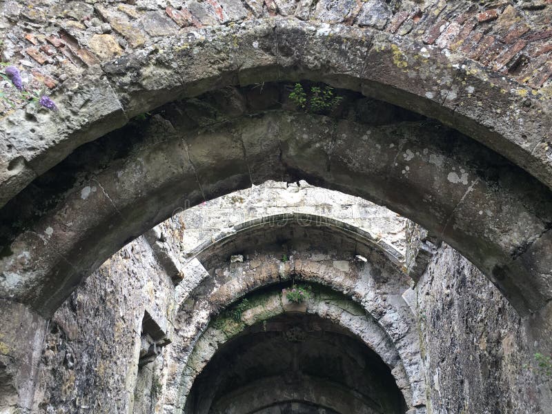 Medieval Gothic Arches - Architecture Detail Stock Image - Image of ...