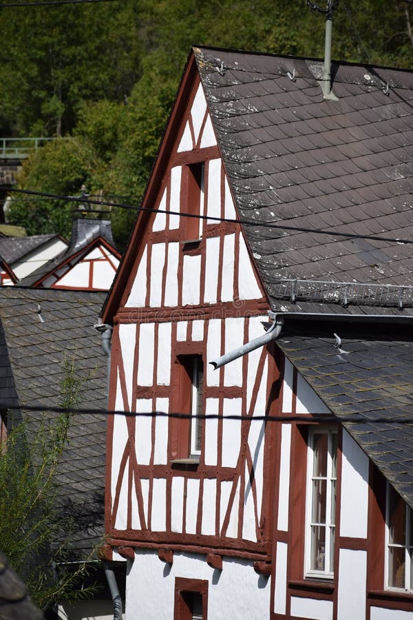 Medieval Half-timbered House Stock Photo - Image of monreal, medieval ...