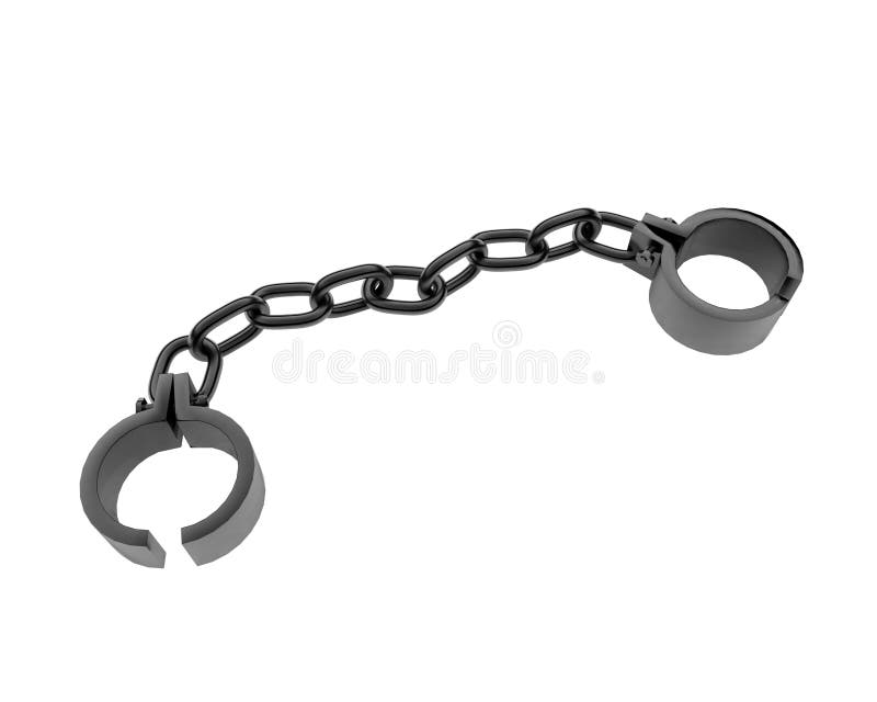 Medieval handcuffs stock illustration. Illustration of steel - 17004592