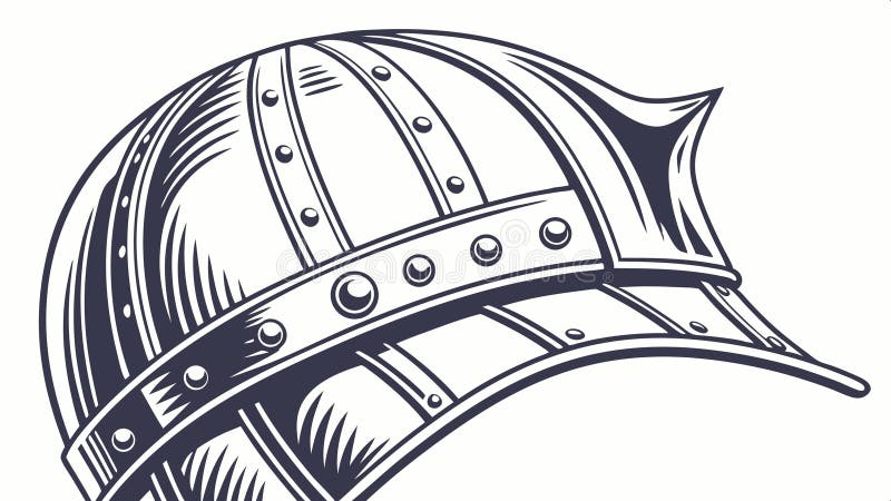 Medieval Helmet, Historical Armor and Warfare Vector Design Generative ...