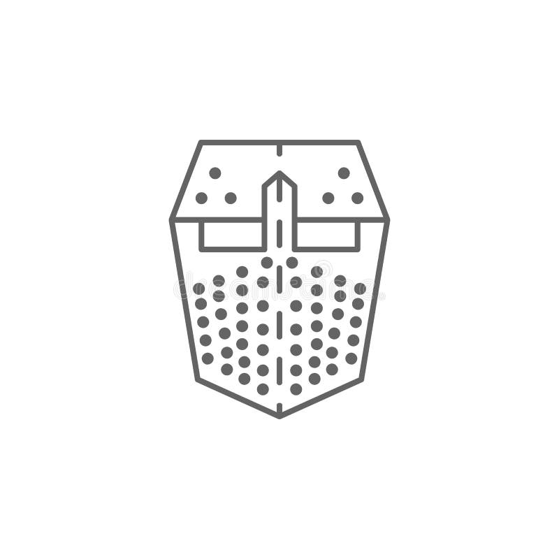 Medieval, Helmet Icon. Element of Medieval Period Icon. Thin Line Icon ...