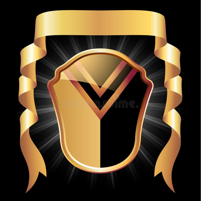 Medieval heraldic shield stock vector. Illustration of decoration ...