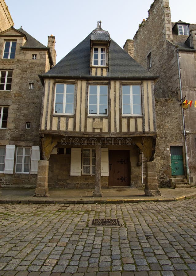 Medieval House Exterior Saillon Stock Image - Image of detail, saillon ...