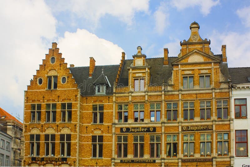 Medieval Houses in Downtown in Brugge Editorial Photo - Image of famous ...
