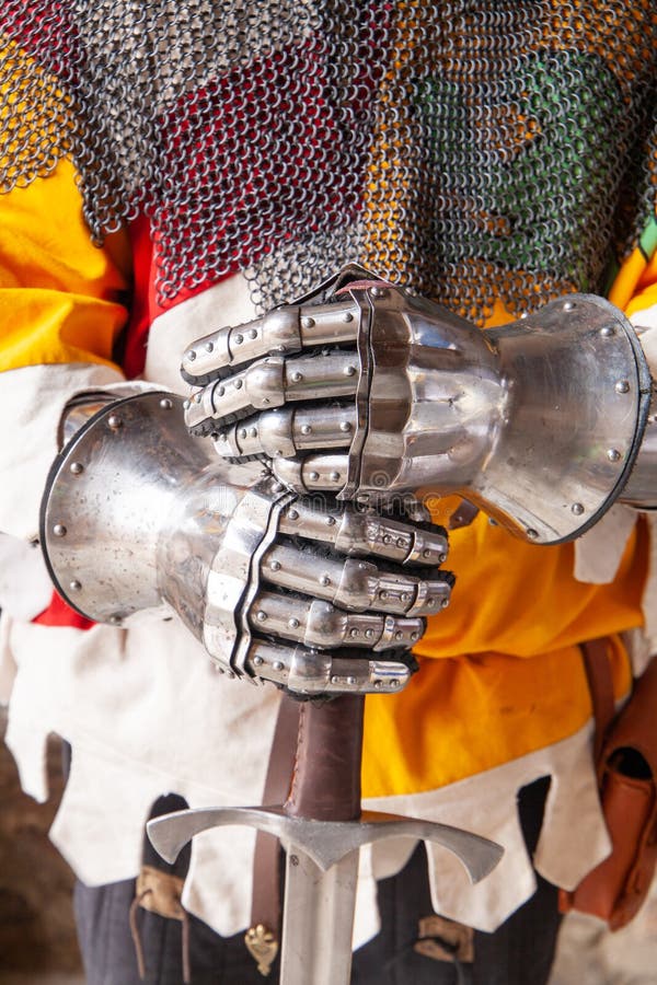 Medieval Iron Armor for Knights and Warriors Stock Image - Image of ...