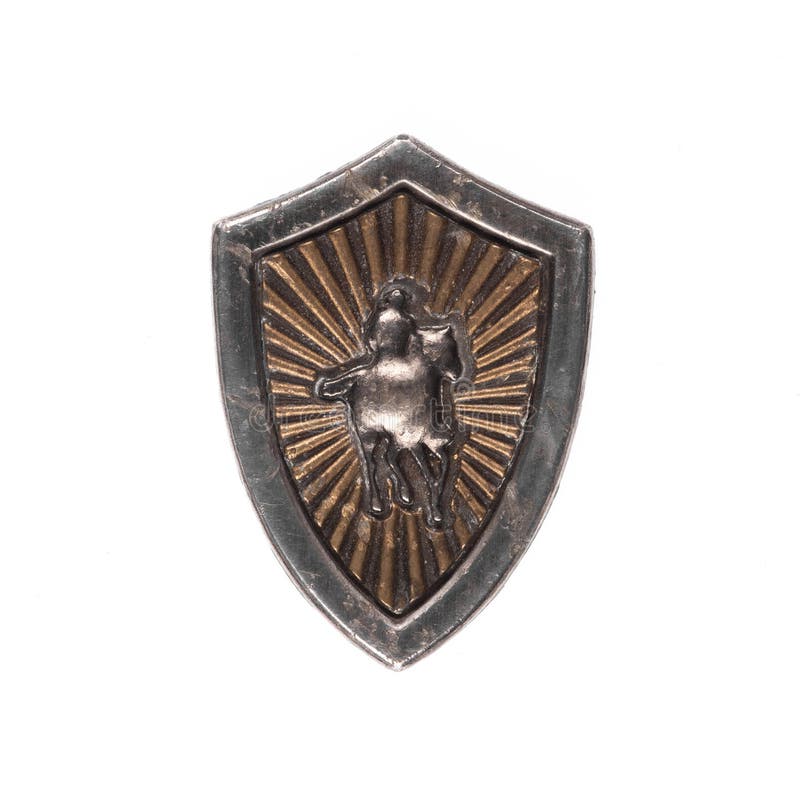 706 Medieval Iron Shield Isolated White Stock Photos - Free & Royalty ...