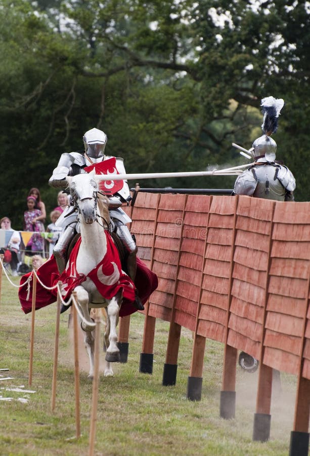 Medieval Joust Competition at Kenilworth Castle Editorial Photography ...