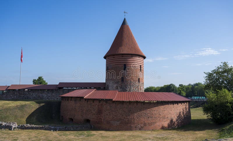 Medieval Kaunas Castle in the City of Kaunas Stock Image - Image of ...