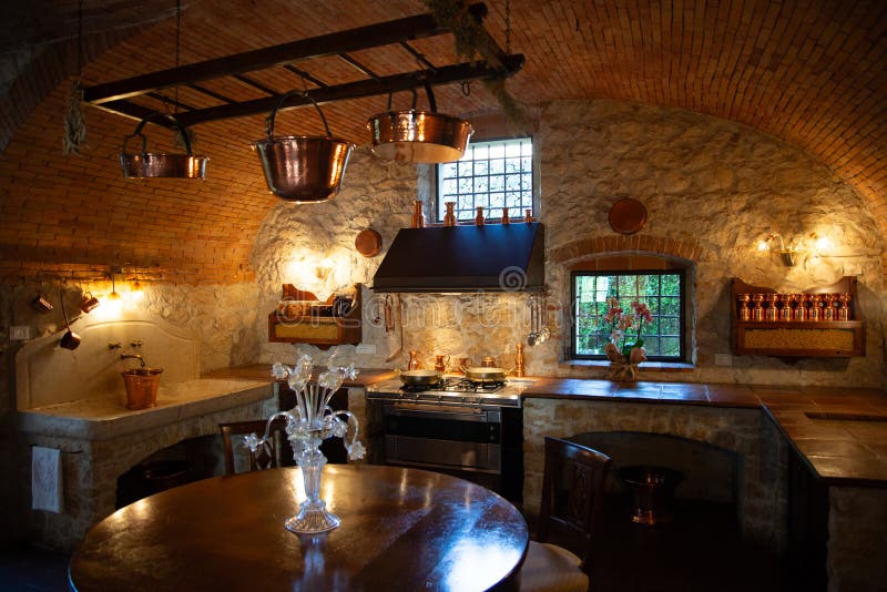 Medieval Kitchen in Great Britain - Arundel Castle Stock Image - Image ...