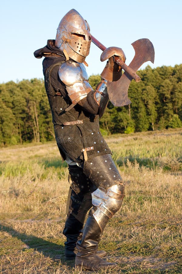 Medieval knight stock photo. Image of armor, middle, bodyguard - 12959592