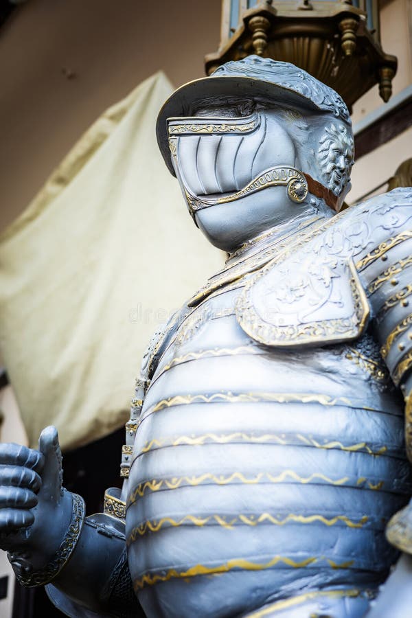 Medieval Knight Armor Statue with Intricate Details Stock Photo - Image ...