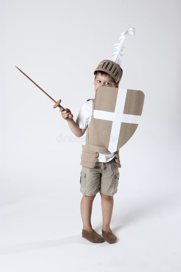 Medieval knight child stock photo. Image of armor, bachelor - 49631300