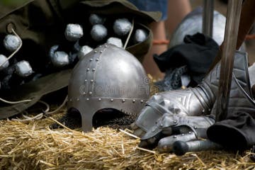 Medieval knight equipment stock photo. Image of historic - 14032968