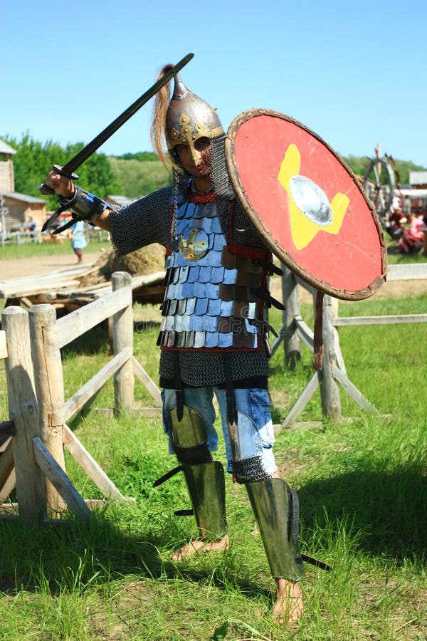Medieval Knight in Full Armor Stock Photo - Image of strong, armor ...