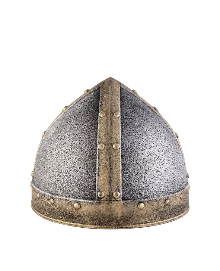 Medieval Knight Helmet Front View Isolated on Transparent Background ...