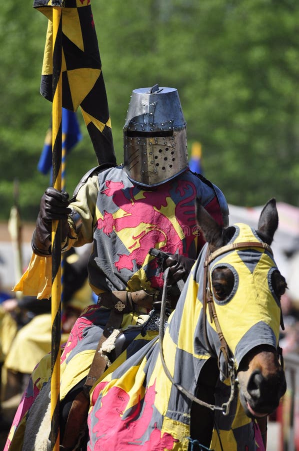 Medieval Knight on Horseback Stock Image - Image of frame, chivalry ...