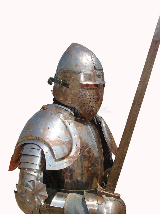Isolated antique knight stock photo. Image of dospekh - 27691492