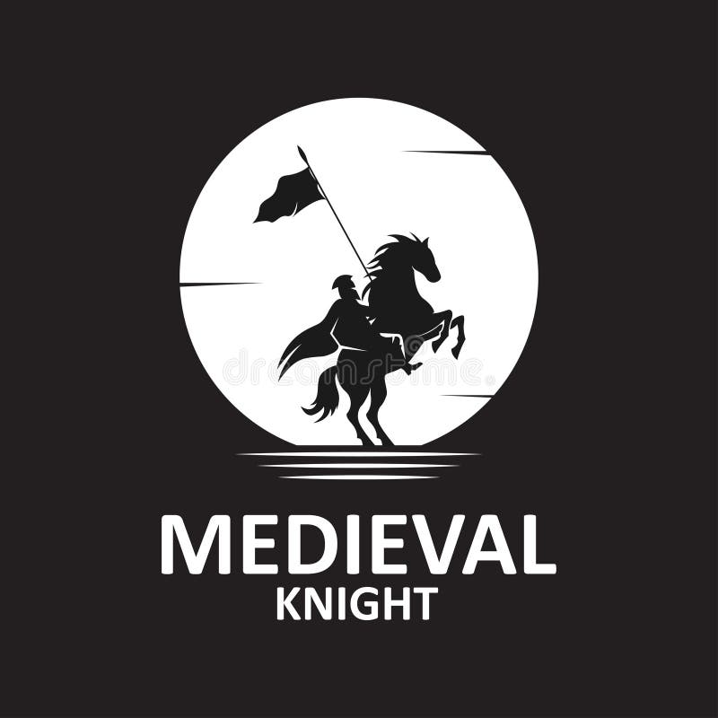 Medieval Knight Logo Vector Template Design. Stock Vector ...