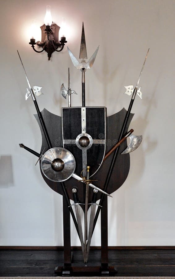 Medieval Knight Weapons stock photo. Image of battle - 125454012