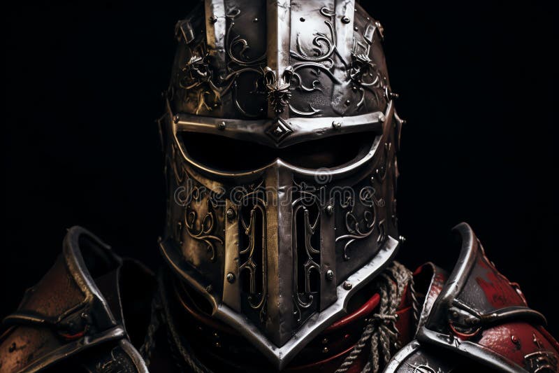 Medieval Knighthood Landing Page Design Template Knight Heraldic ...