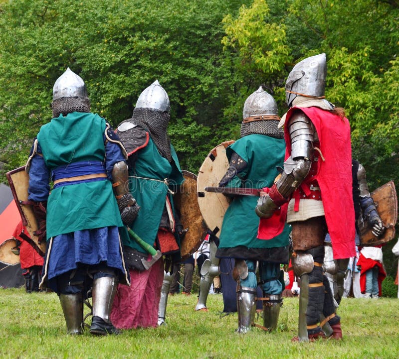Medieval knights editorial stock image. Image of festival - 26602729