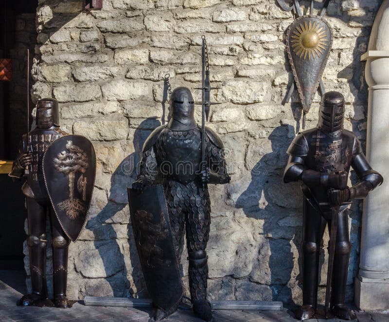 Armor Against the Wall stock image. Image of safety, medieval - 28983913