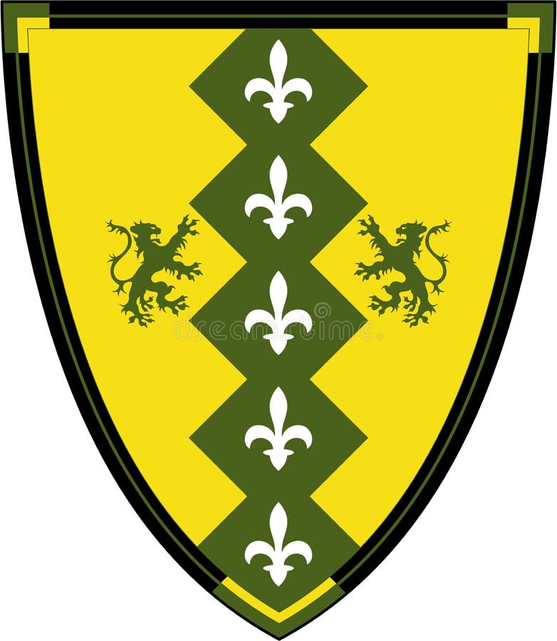 Medieval Knights Shield stock vector. Illustration of crow - 88475448