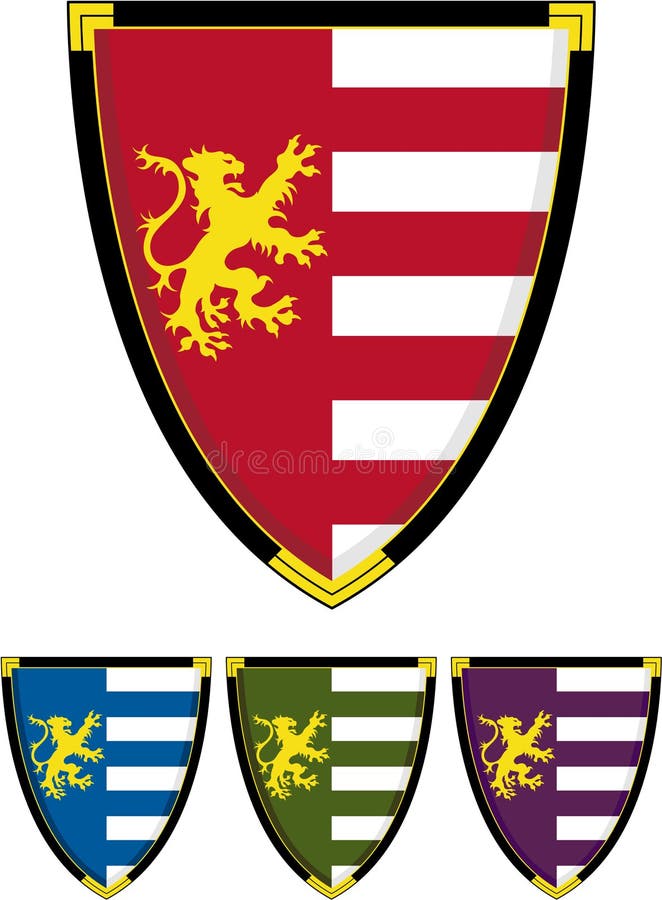 Medieval Knights Shield stock vector. Illustration of crow - 88475448