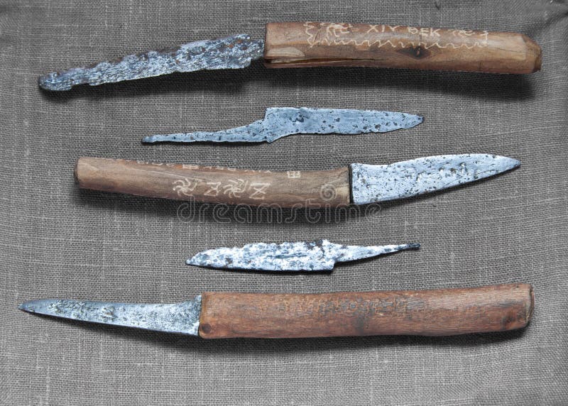 Medieval knives stock image. Image of smithy, excavation - 47779881