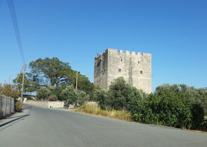 The Medieval Kolossi Castle in Cyprus Limassol Stock Image - Image of ...