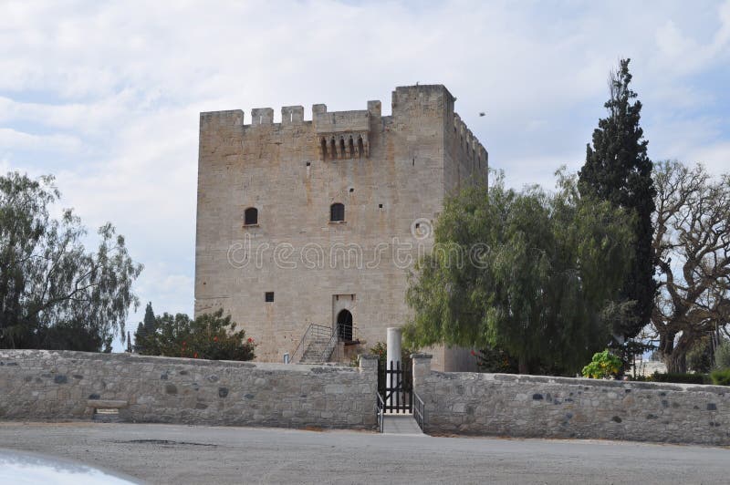 The Medieval Kolossi Castle in Cyprus Limassol Stock Image - Image of ...