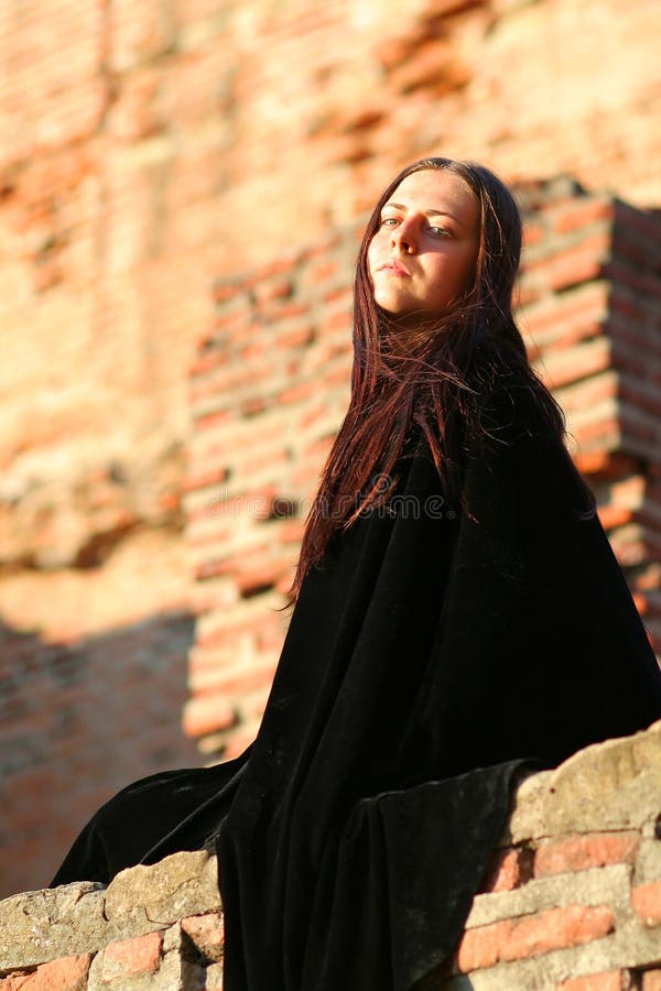 Medieval lady stock image. Image of medieval, clothing - 12707353