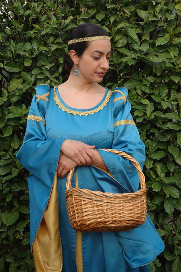 Medieval lady stock image. Image of medieval, clothing - 12707353