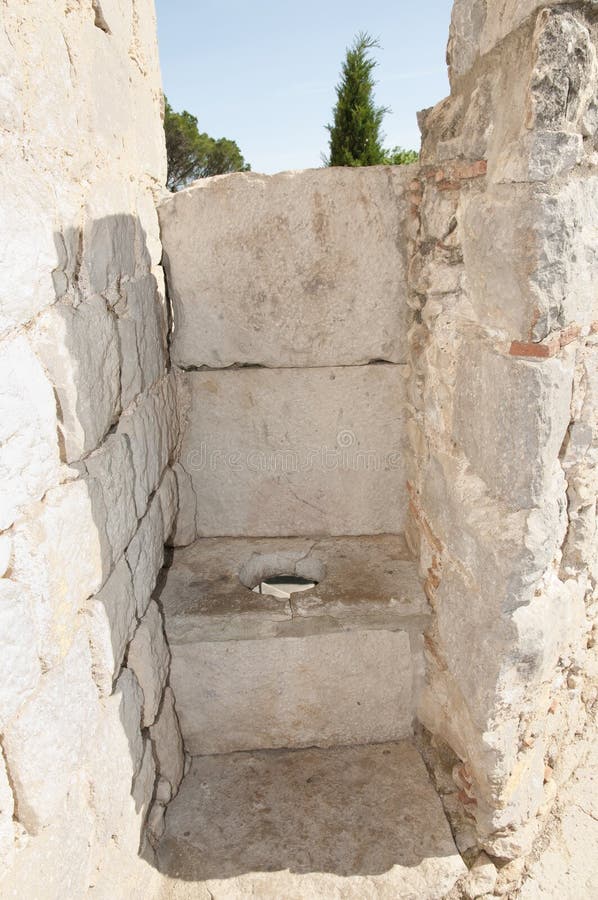 Primitive Stone Latrine stock photo. Image of mediaeval - 8580096