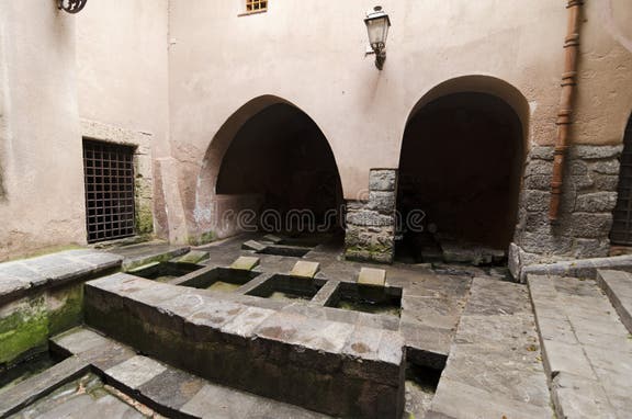 Medieval Laundry stock photo. Image of public, sink, italy - 27111244