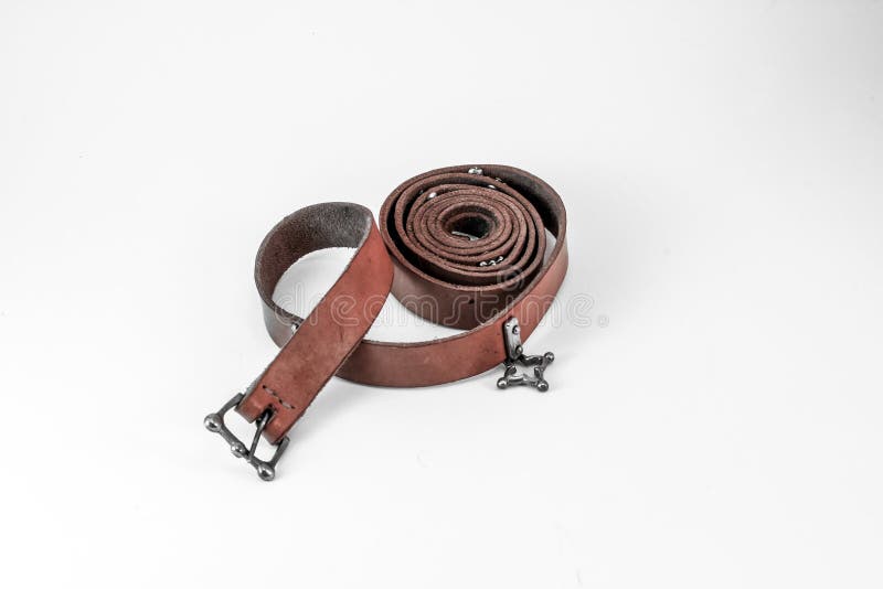 Medieval leather belt stock image. Image of leather, stitching - 49633099