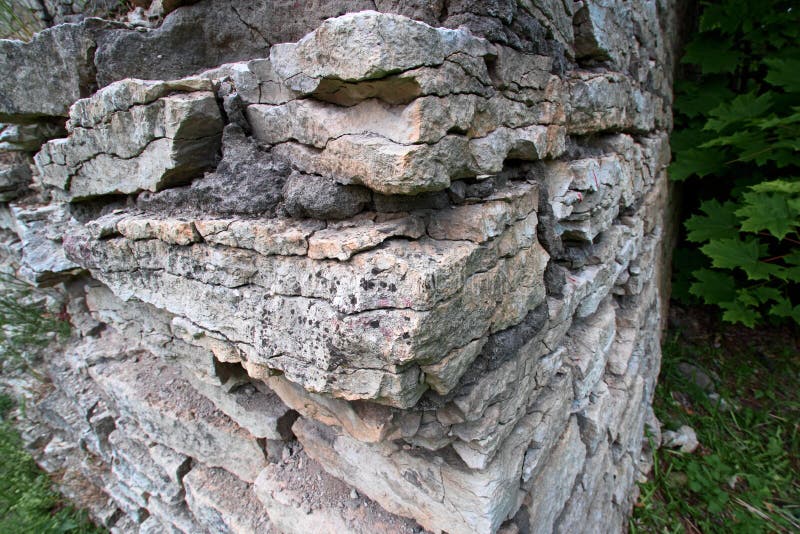 Medieval limestone wall stock image. Image of background - 96608397