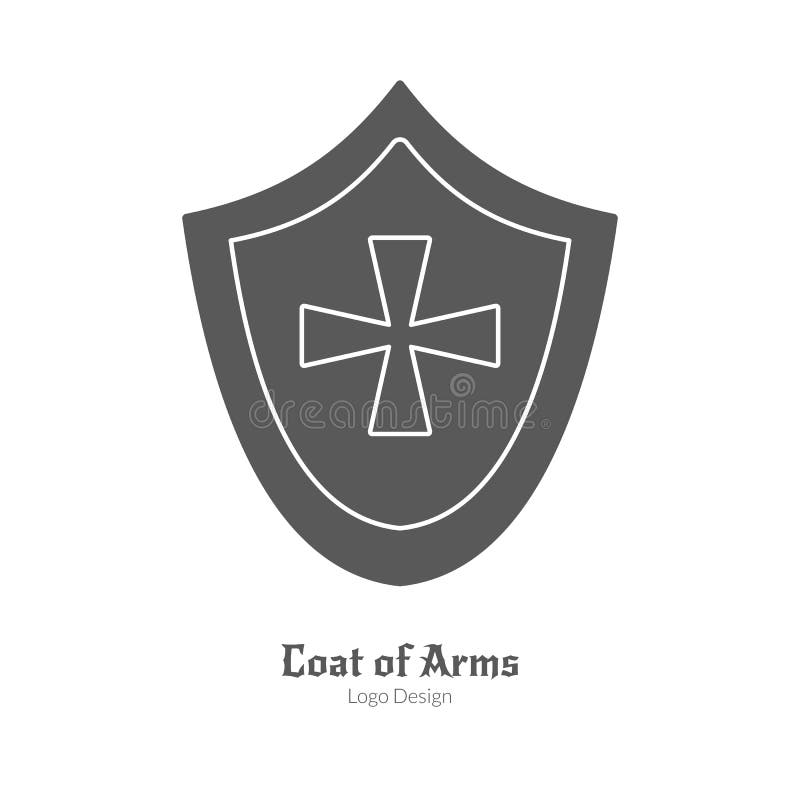 Medieval Logo Emblem Template, Black Simple Style Stock Vector ...