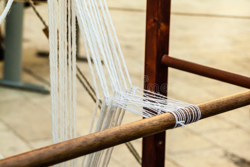 Medieval loom stock photo. Image of manufacturing, ancient - 36887238