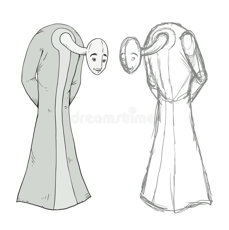 Medieval magician man draw stock vector. Illustration of magician ...