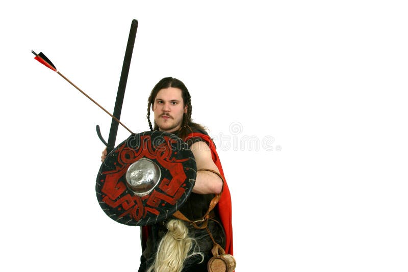 Medieval man stock photo. Image of fight, male, arrow - 1787994