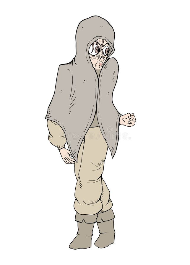 Medieval man draw stock vector. Illustration of human - 309082294