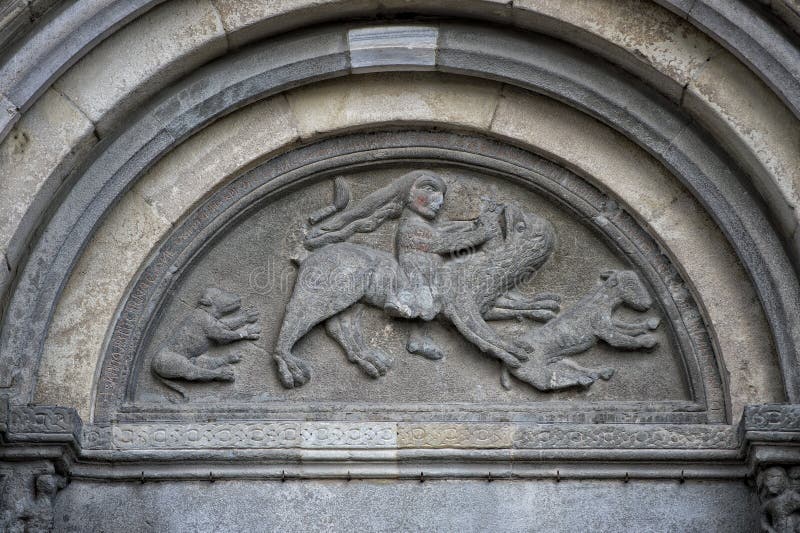 Medieval bas relief stock image. Image of facade, marble - 35926397