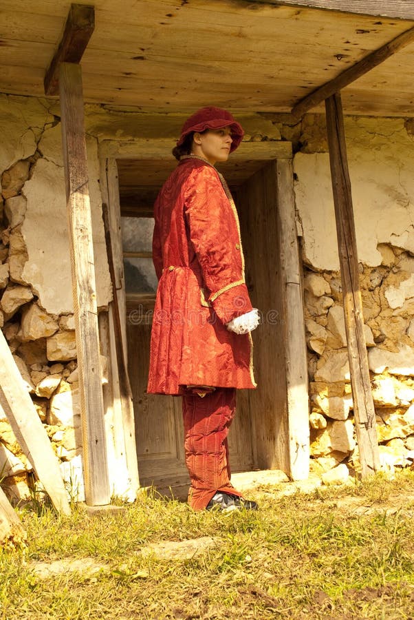 Medieval men stock image. Image of materials, clothing - 16071417